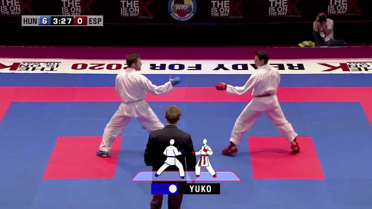 Ádám Kovács vs Manuel Rasero. Bronze Medal Kumite Male - 67kg. 48th ...