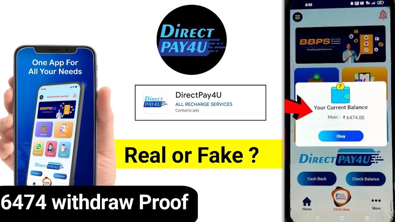 Direct Pay4u App Real or Fake | Direct Pay4u App | Direct Pay 4u app ...