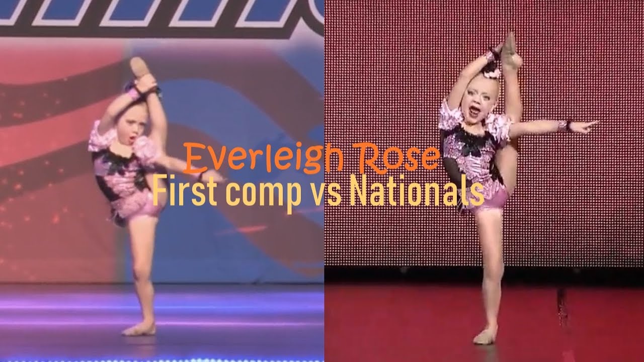 Everleigh Rose solo- first competition VS nationals - YouTube