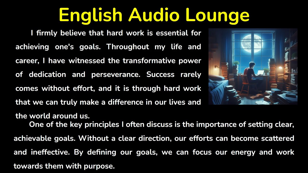 Advanced English | Essays on working hard | C1/C2 Level - YouTube