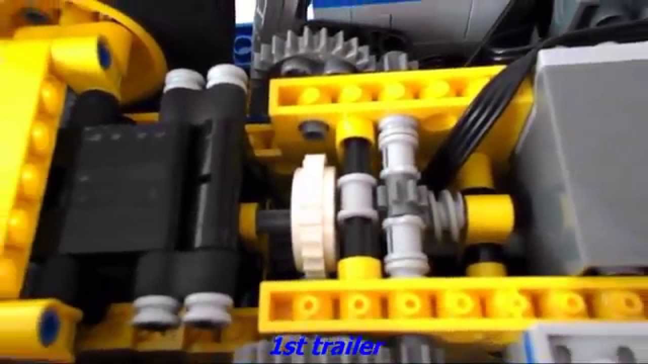 LEGO trailer brakes mechanism - YouTube