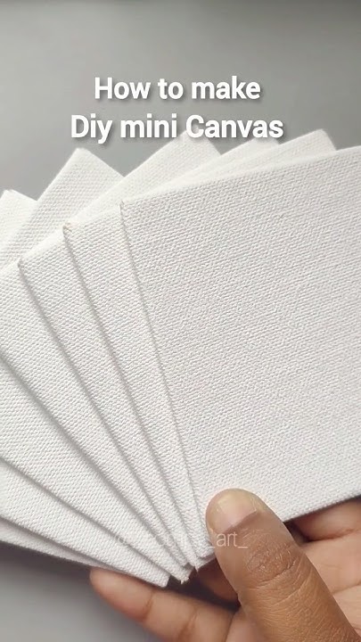 How To Make Canvas At Home 🤍 #diy #canvas #diycanvas #youtubeshorts ...