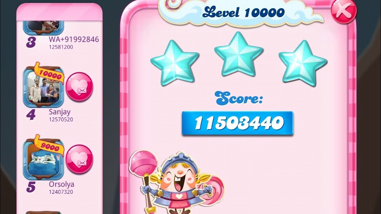 candy crush saga Level 10000 - YouTube