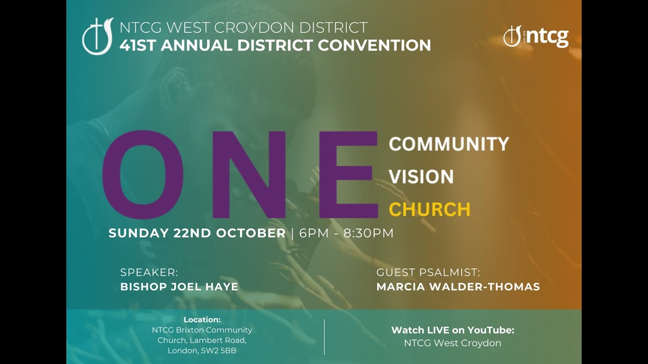 NTCG West Croydon | 41st Annual District Convention - YouTube