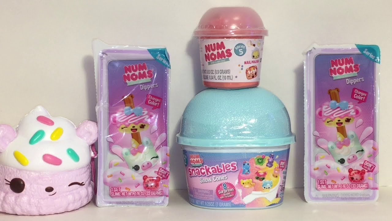 Num Noms Snow Cone Slime Dippers Series 2 Snackables Blind Bags Toy ...