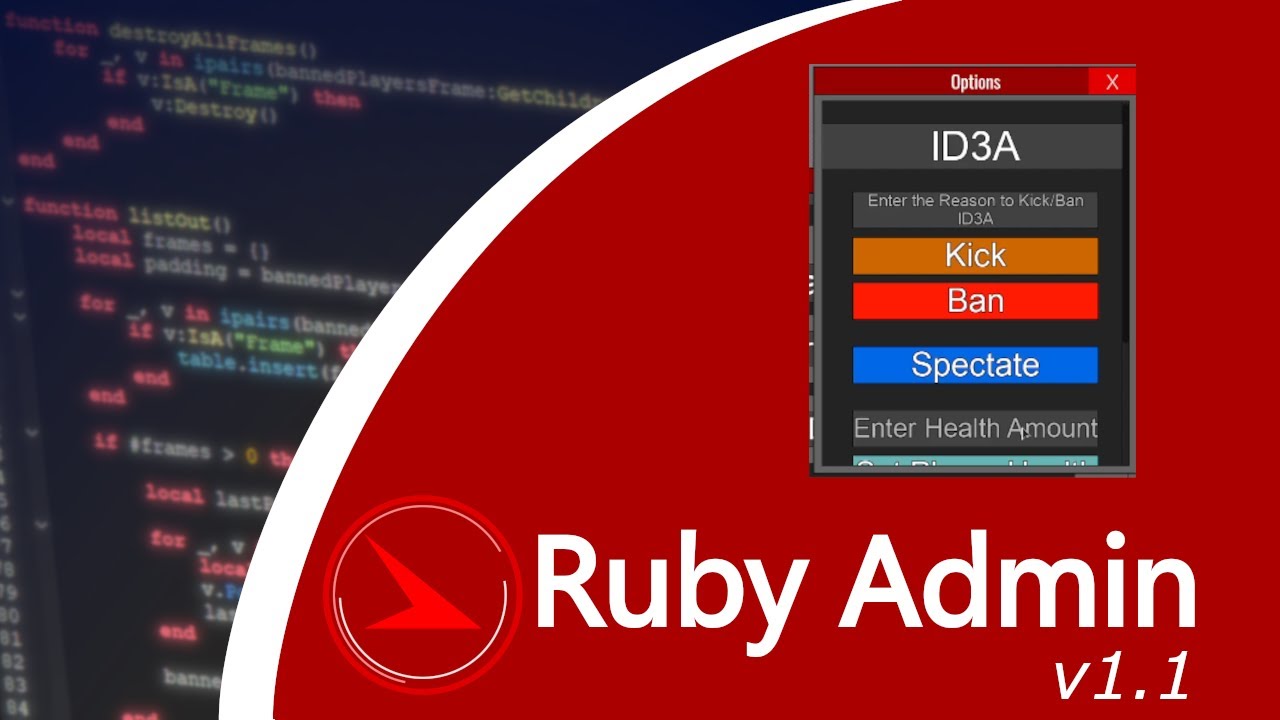 Ruby v1.1 Showcase (Roblox Admin System) - YouTube