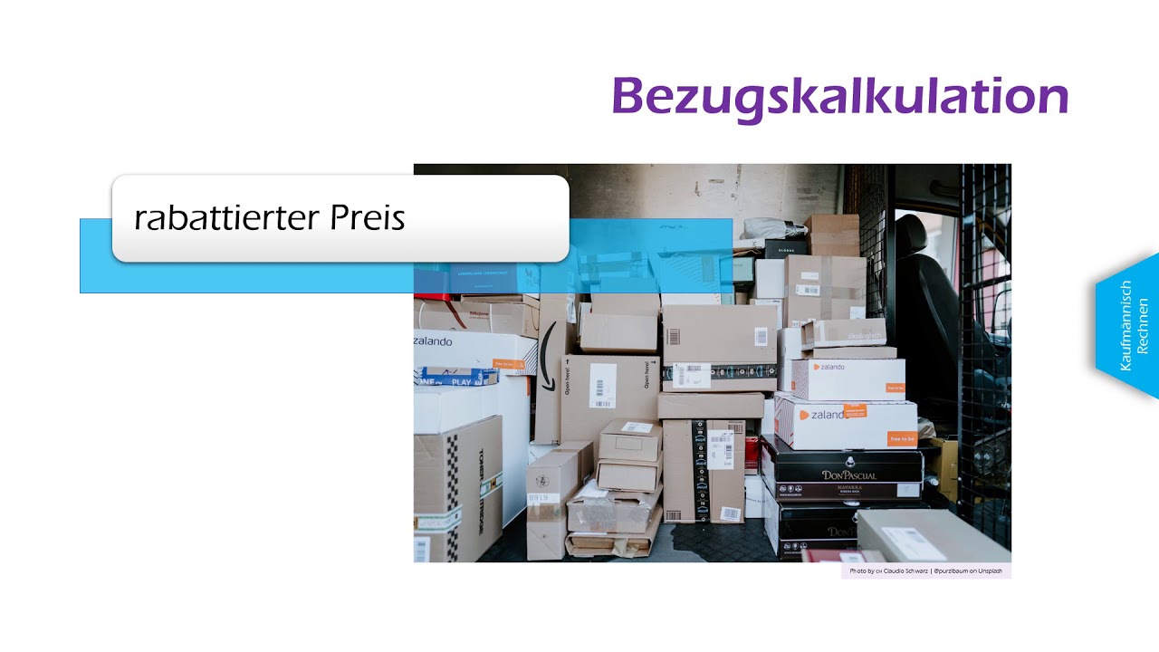 Die Kalkulation im Handel Teil 1 - Die Bezugskalkulation - YouTube
