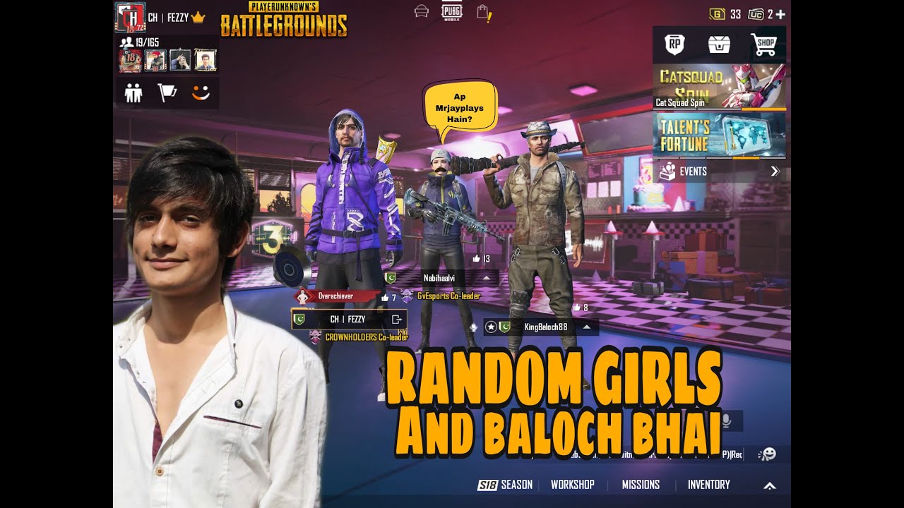 Funny Baloch Bhai - Random PAKISTANI Girls - PUBG MOBILE - YouTube