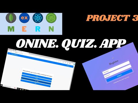 Full Stack MERN project 3 Online Quiz with User dashboard using - YouTube