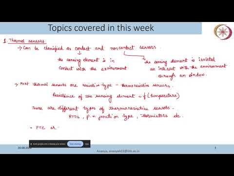 Week4 Sensor technologies Physics, fabrication and circuits - YouTube