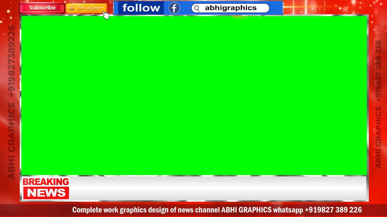 Green screen Breaking news template - news Frame Lower Thirds Effects ...