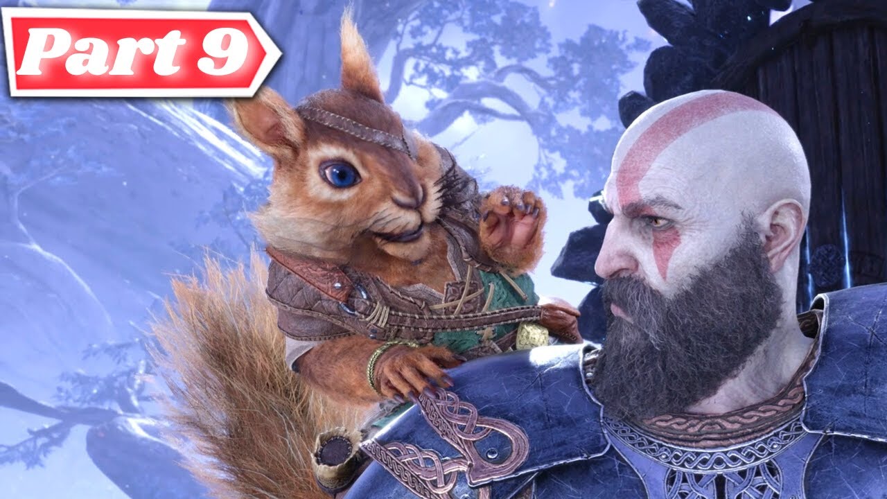 GOD OF WAR RAGNAROK - Walkthrough Part 9 - The squirrel Ratatoskr (PS5 ...