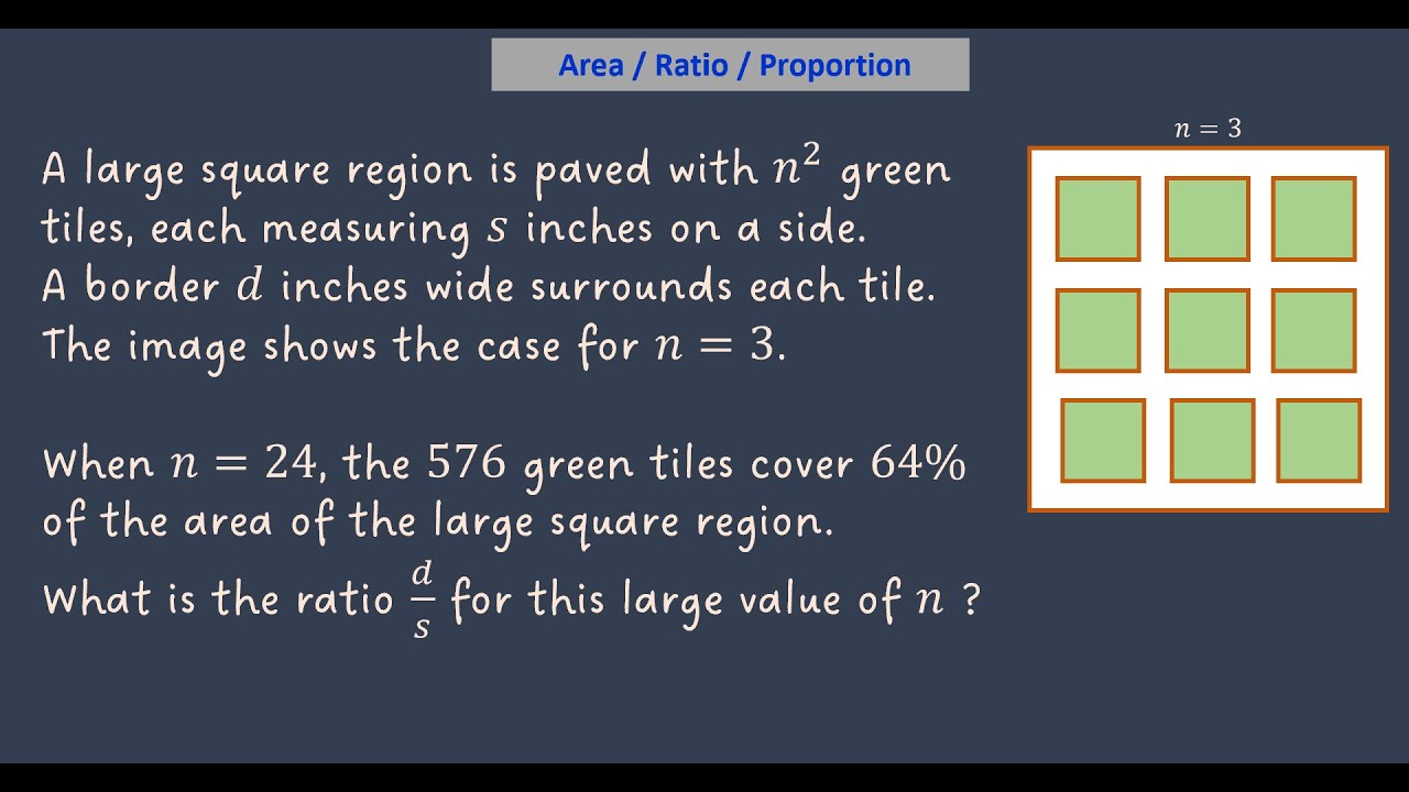 Area / Ratio / Proportion - YouTube