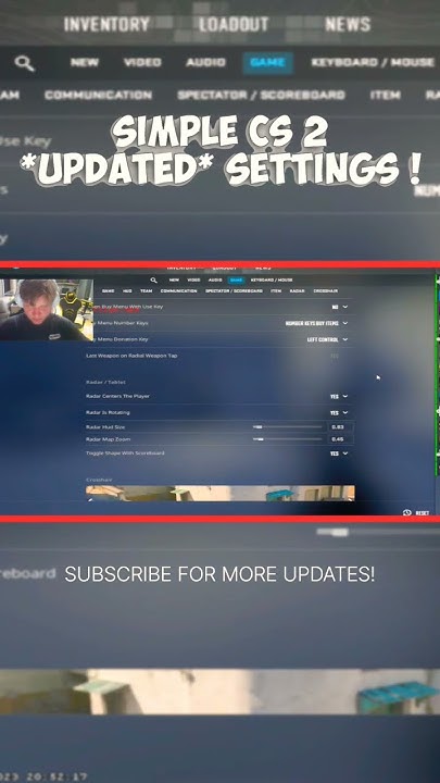 SIMPLE SHOWS * UPDATED * CS 2 SETTINGS TO MAKE THE GAME FEEL LIKE CSGO! | SIMPLE CS2 SETTINGS ...