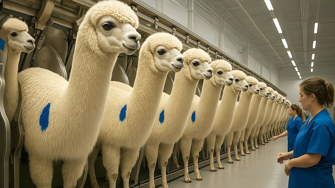 ALPACA Wool Farming: How Farmers Raise Alpacas for Fleece | Processing ...