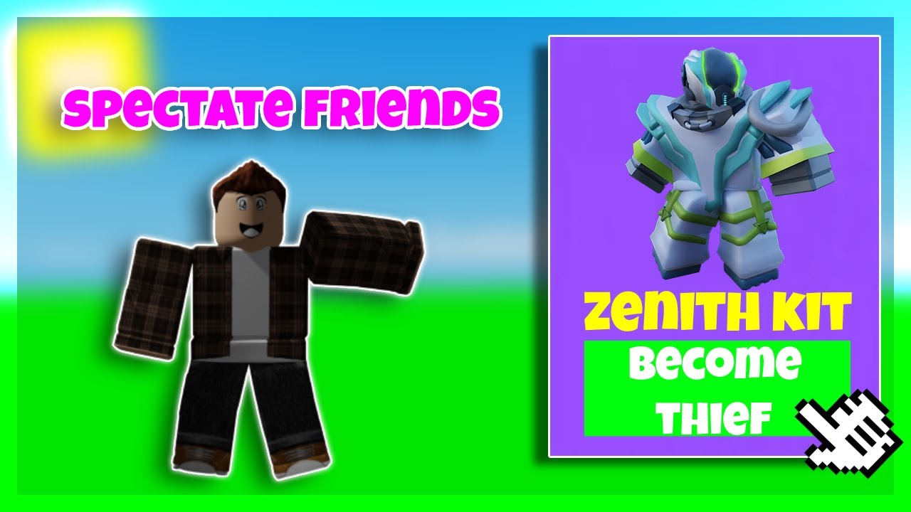 New *ZENITH KIT* and *SPECTATE FRIENDS* in ROBLOX BEDWARS....😱💀 - YouTube