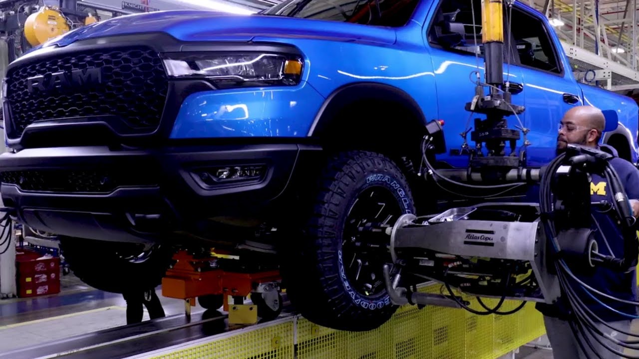 Assembly Plant Production of 2025 Ram 1500 - YouTube