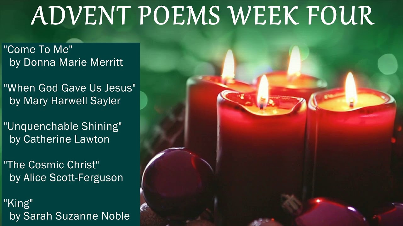 Advent Poems Week Four - YouTube