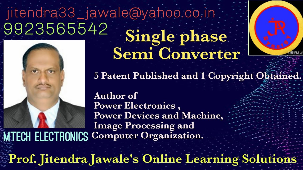 SINGLE PHASE SYMMETRICAL SEMI CONVERTER || Demonstration || Power ...