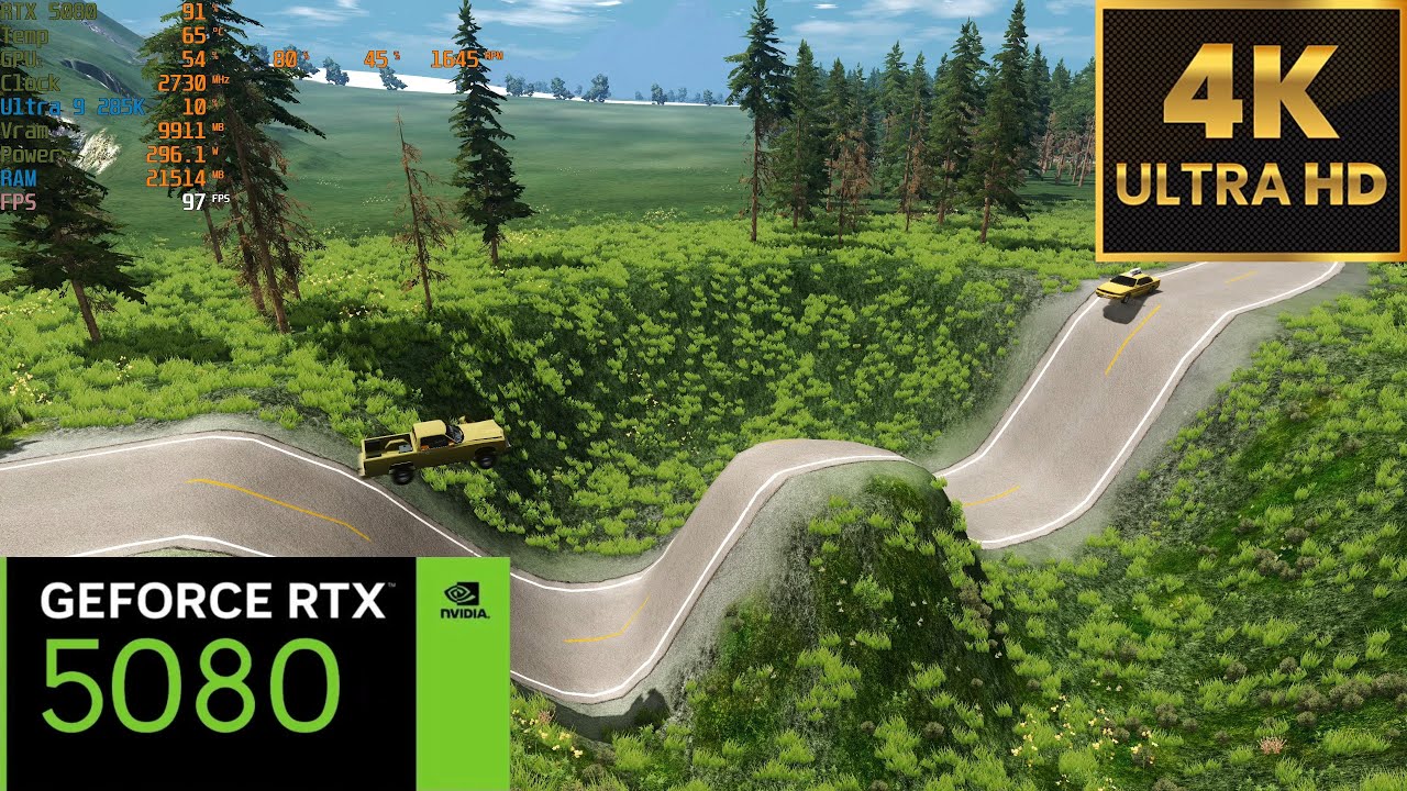 BeamNG Drive Cars Crash - RTX 5080 16GB 4K Max settings (Reshade) - YouTube