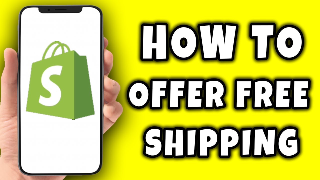 How To Offer Free Shipping In Shopify (2025) - YouTube