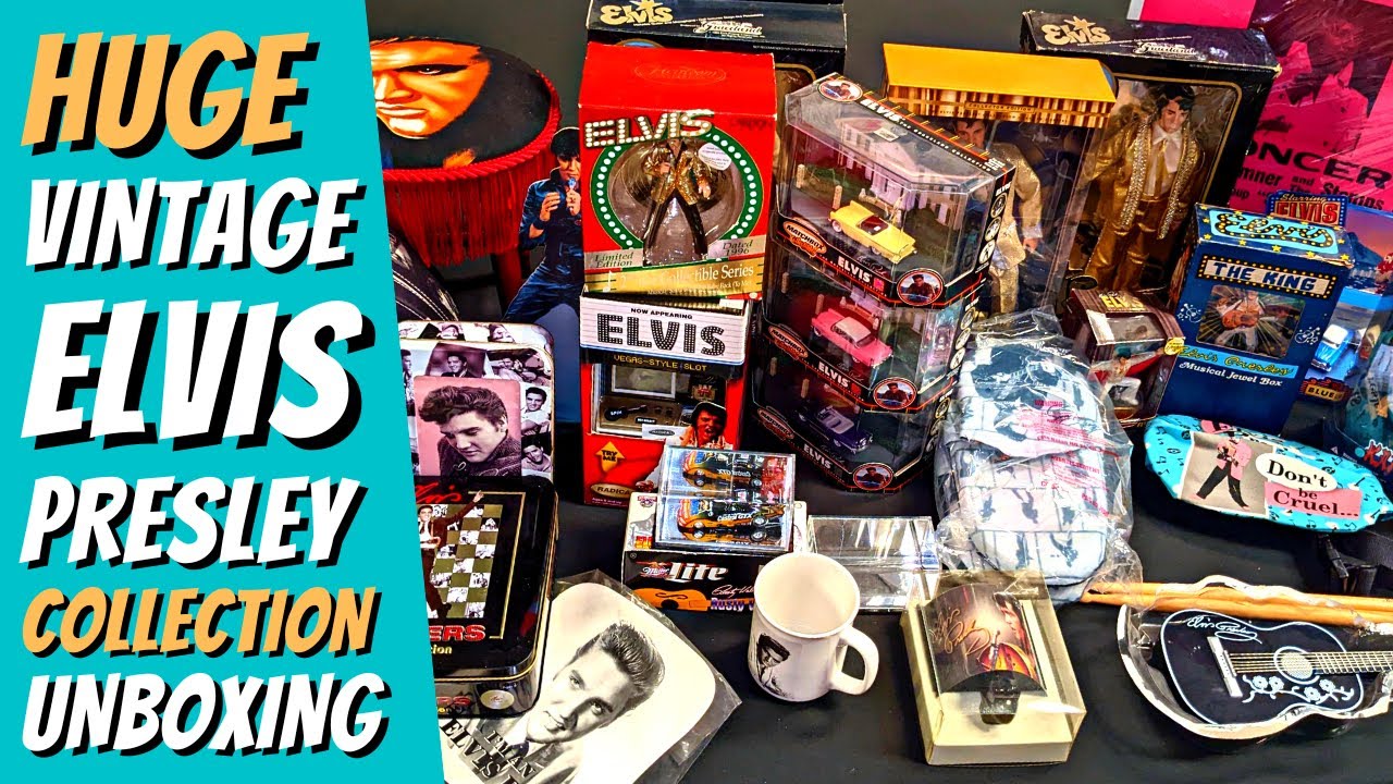 MASSIVE Vintage Elvis Collection Unboxing Fun! - YouTube