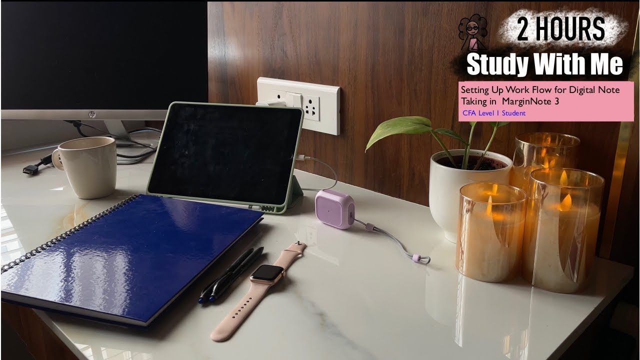 2 HOURS STUDY WITH ME | Background Noise, White noise, No-Break, No ...