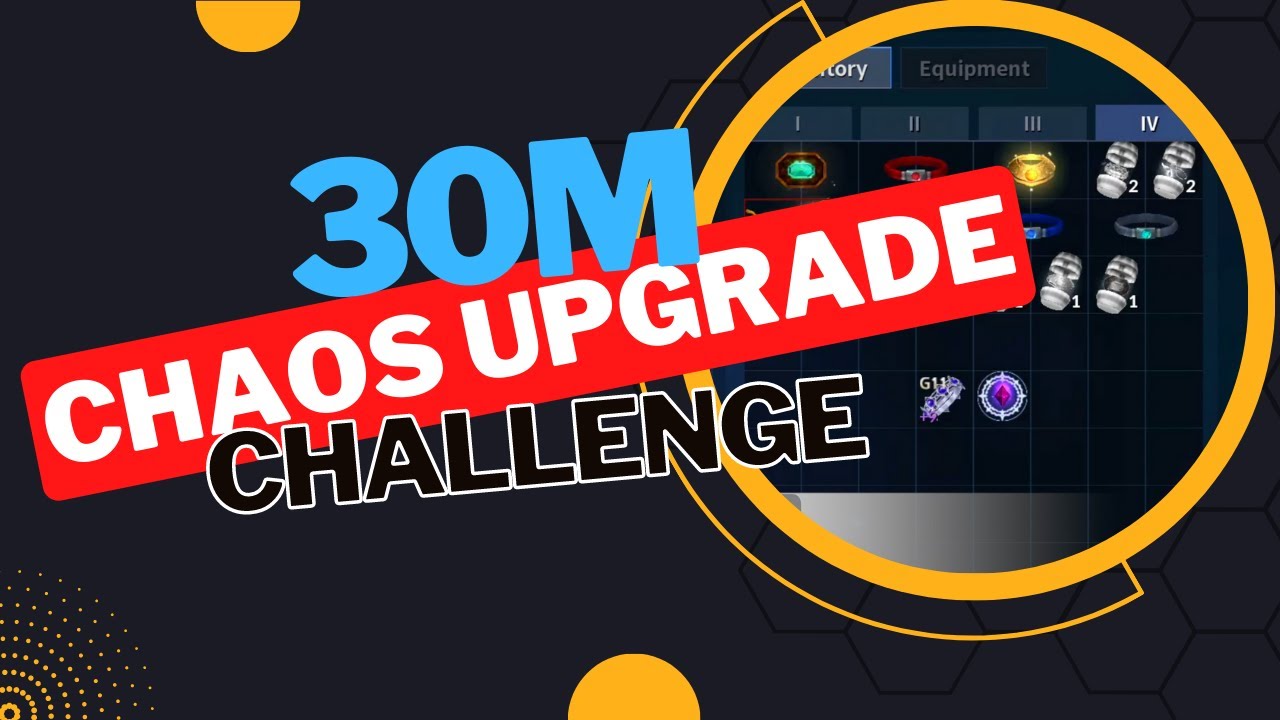30M Chaos upgrade challenge Cabal Mobile - YouTube