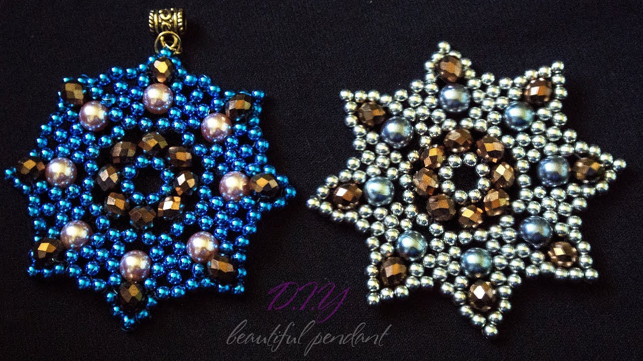 How To Make Pendant || Gorgeous Flower Pendant || Diy || Tutorial ...
