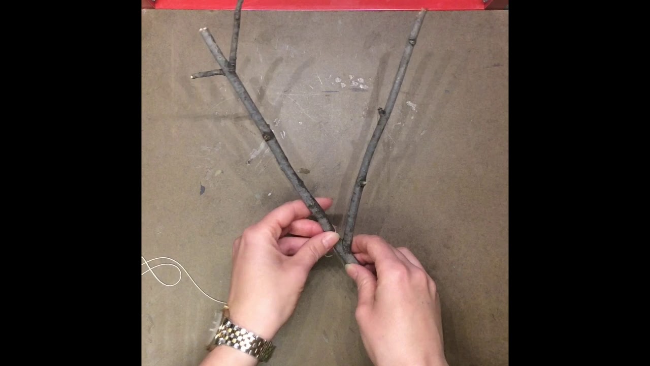 Stick Weaving setting up warp thread - YouTube