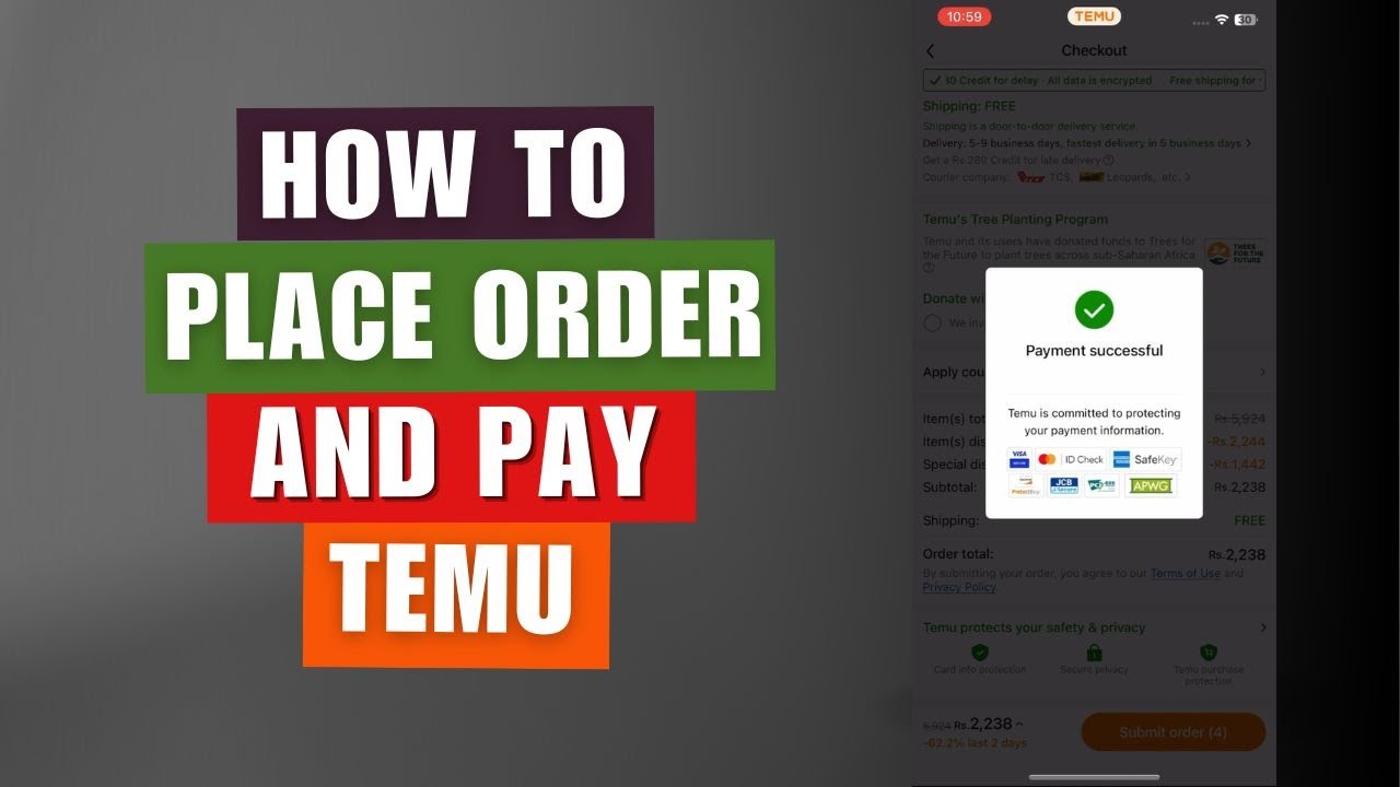 How To Place Order And Pay On Temu APP | Place Order On Temu - YouTube