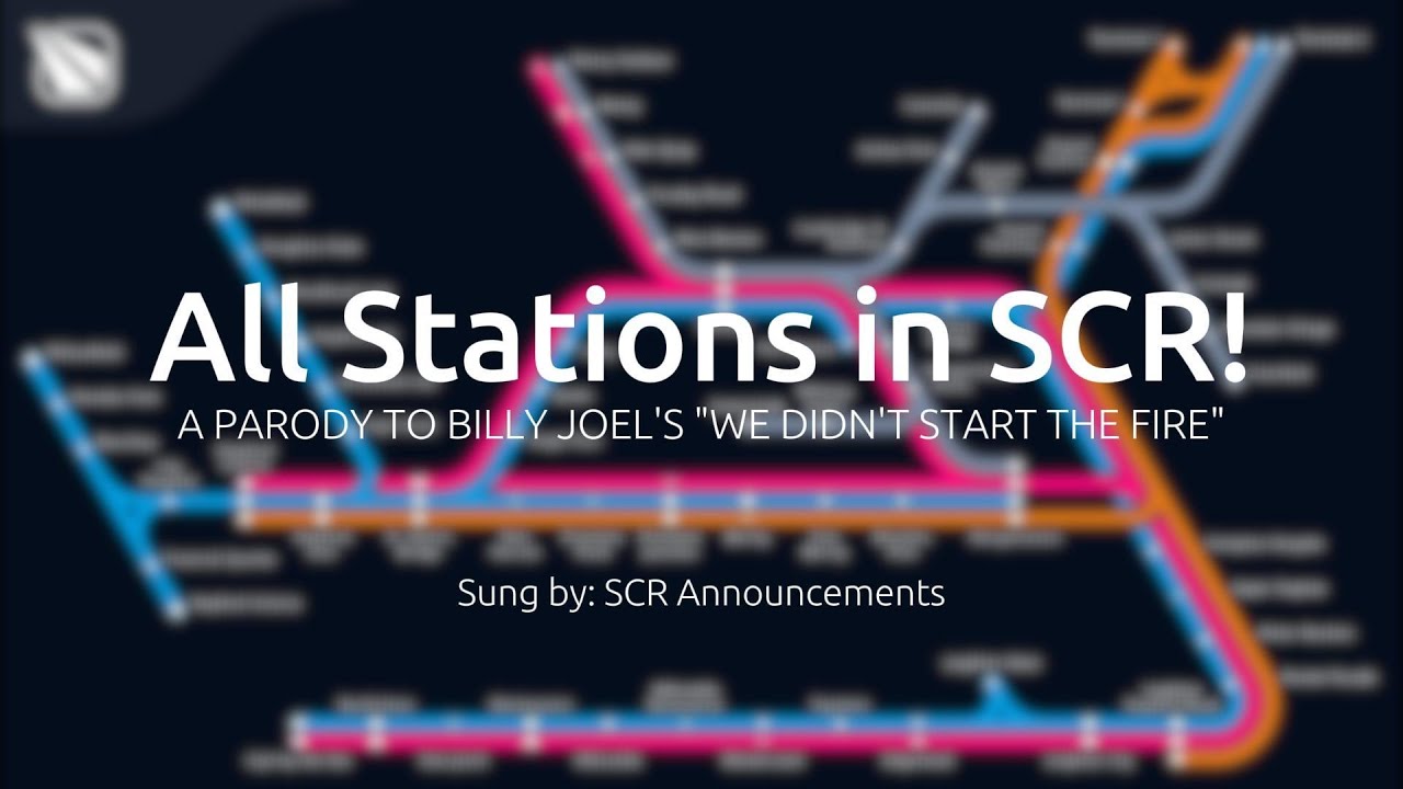 All the Stations in SCR song! (ft. SCR Announcements) - YouTube