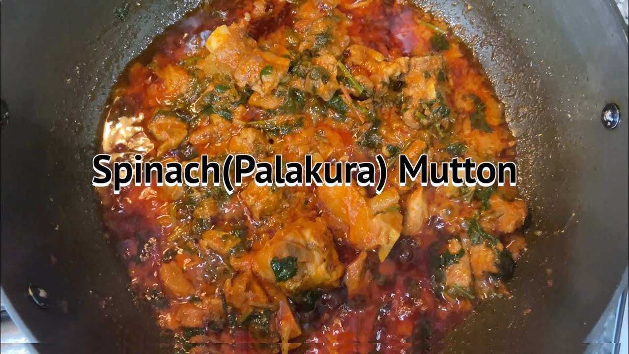 Palakura Mutton Curry | Spinach Mutton Curry | Palak gosht | TastyVanta ...