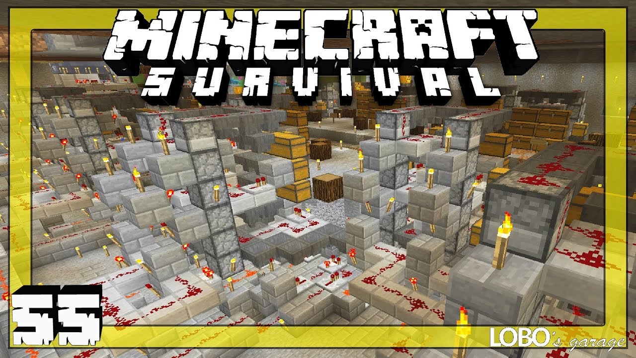 ⛏ Minecraft Survival 55 | MULTI - ITEM SORTING MEGA STORAGE SYSTEM (PT ...