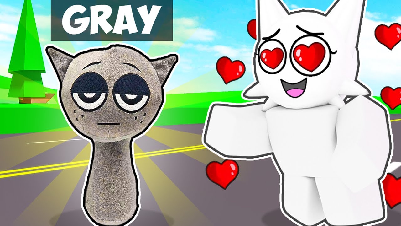 Playing As A Helpful Gray Sprunki Plushie! - YouTube