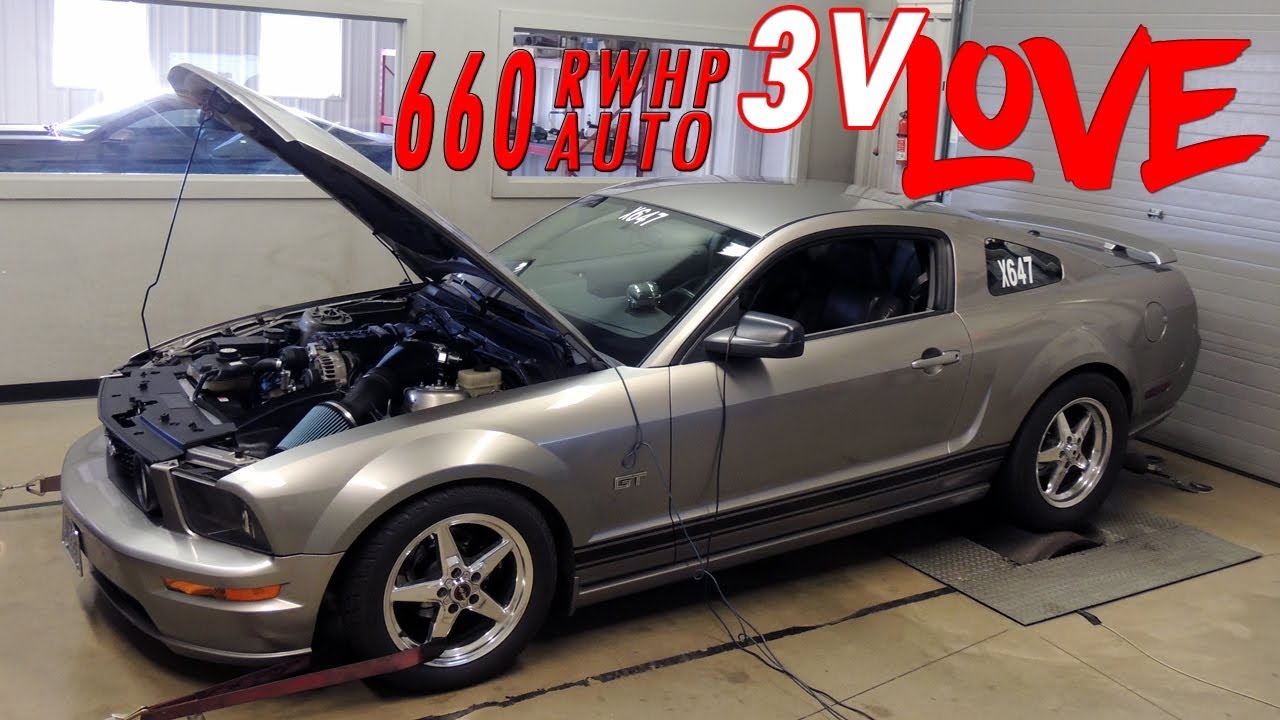 3V Love, 660 rwhp auto 08 Mustang GT Brenspeed B326 & Roush ...