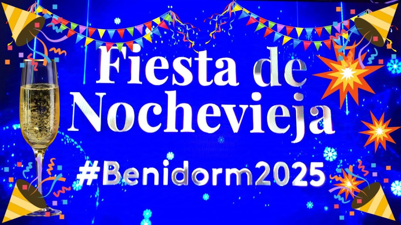 4K NEW YEAR'S EVE STREET PARTY - BENIDORM#benidorm #newyearparty # ...