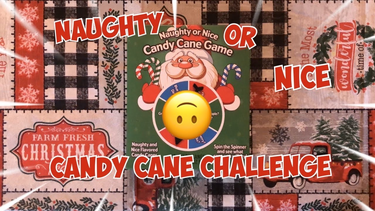 VLOGMAS ️ DAY 19 | NAUGHTY OR NICE CANDY CANE CHALLENGE - YouTube