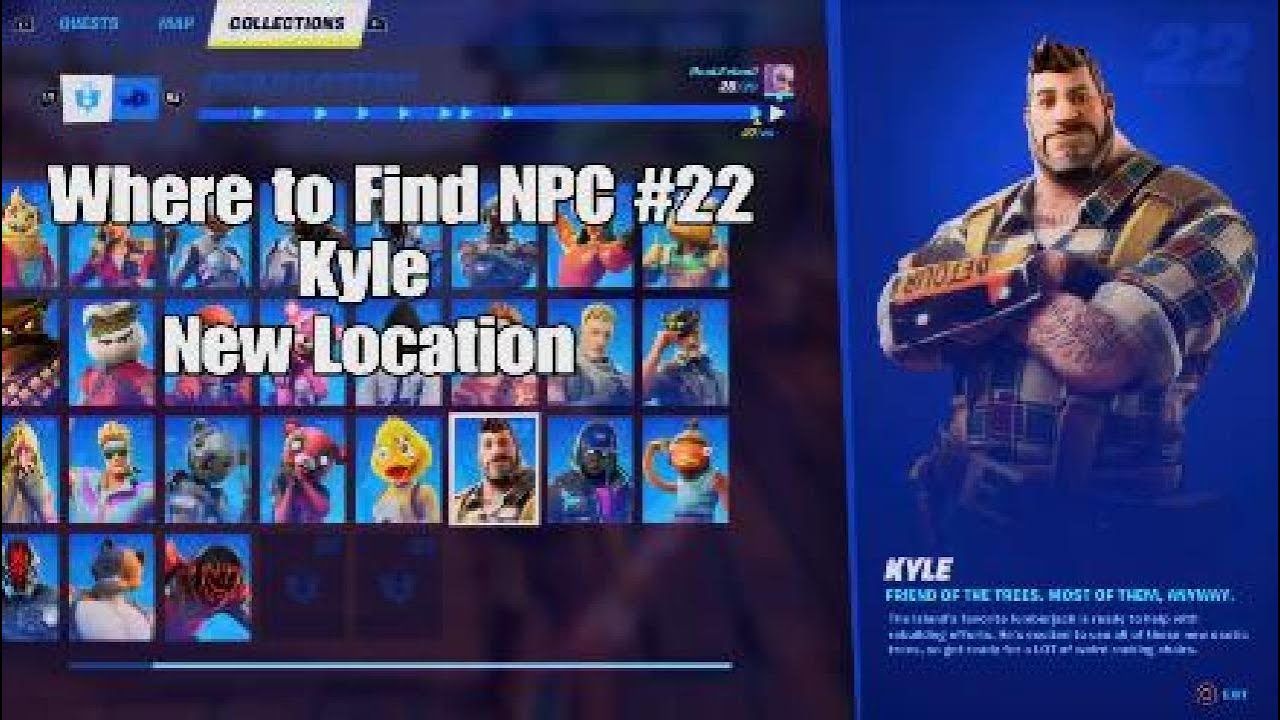 Where to Find Fortnite NPC #22 Kyle - New Location - The Chop Shop ...