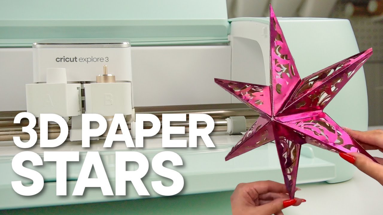 DIY 3D PAPER STARS! EASY Cricut Christmas Craft ⭐️ - YouTube
