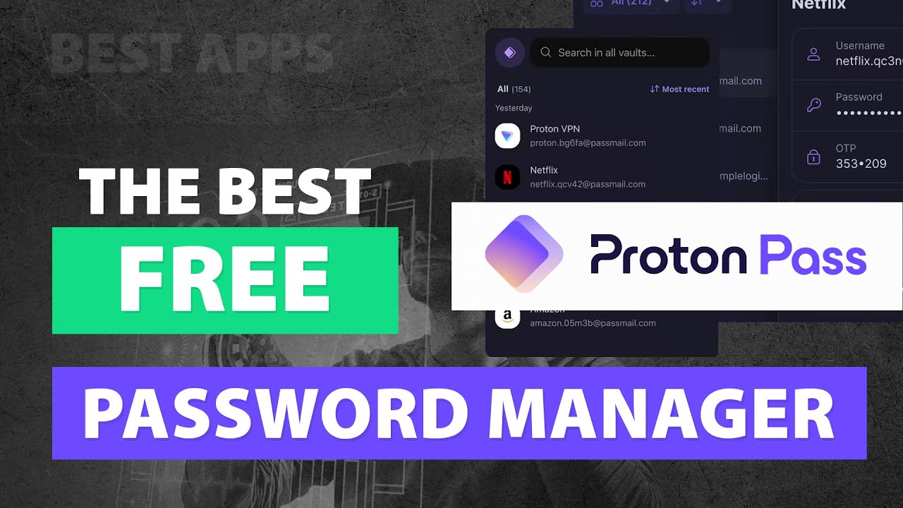 The Best FREE Password Manager on the Market | Reviewing Proton Pass ...