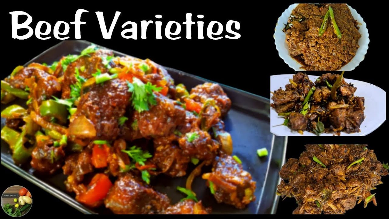 ബീഫ് കൊണ്ട് പല തരത്തിലുണ്ട് കറികൾ / Beef curries/ Varieties of Beef ...