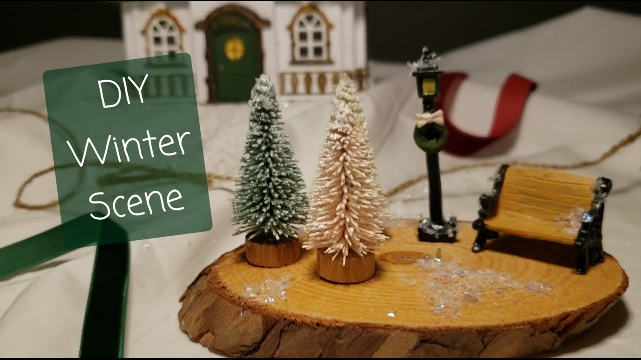DIY Winter Scene-Quick and Easy Craft - YouTube