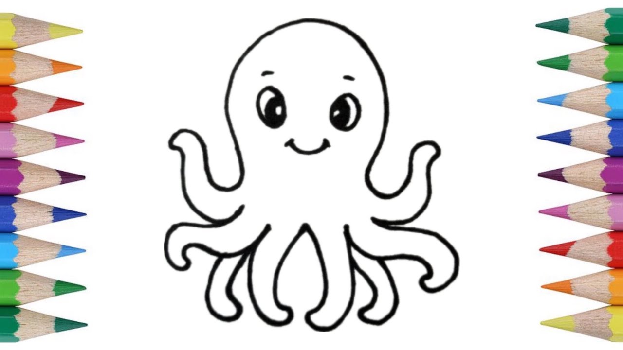 How to Draw an Octopus | Easy Step by Step Sketch Tutorial - YouTube
