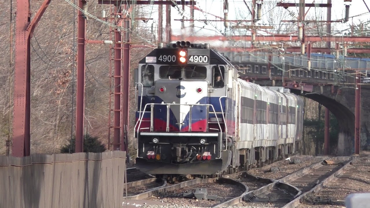 NJ Transit HD 60fps: Metro-North EMD GP40FH-2M 4900 Leads Morristown ...