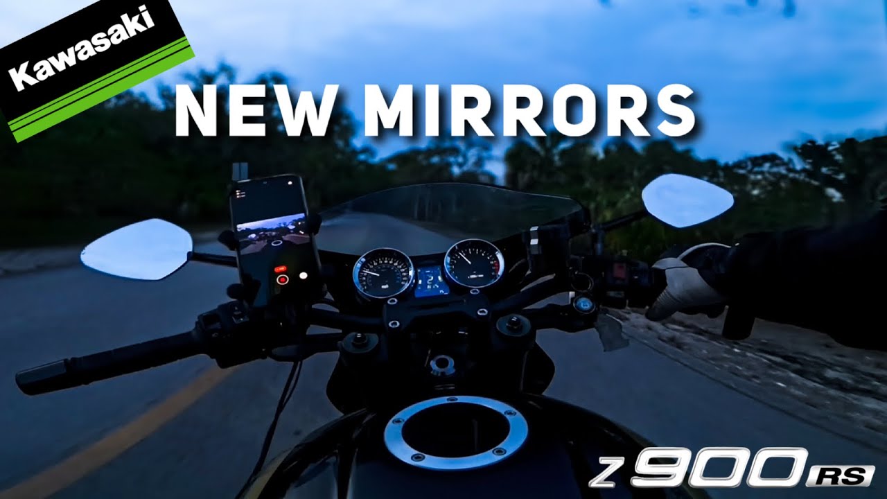 First Ride Review New Mirrors | Kawasaki Z900 RS Cafe [4K] - YouTube