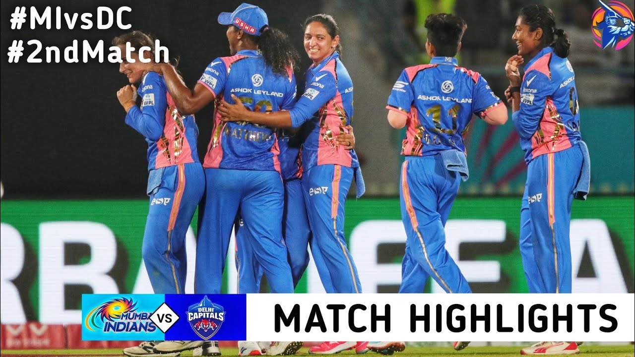 MI vs DC 2nd match WPL 2025 Highlights MI vs DC Woman IPL 2025 ...