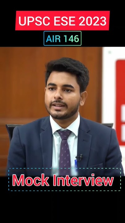 UPSC ESE || Mock interview || AIR 146 || IES officer || Final selection #upsc #interview # ...