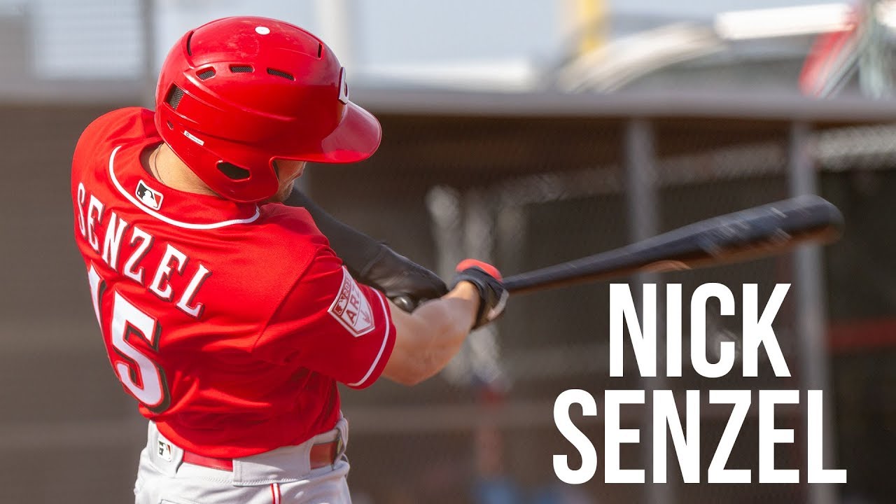 Nick Senzel hits a home run for the Cincinnati Reds in spring Training ...