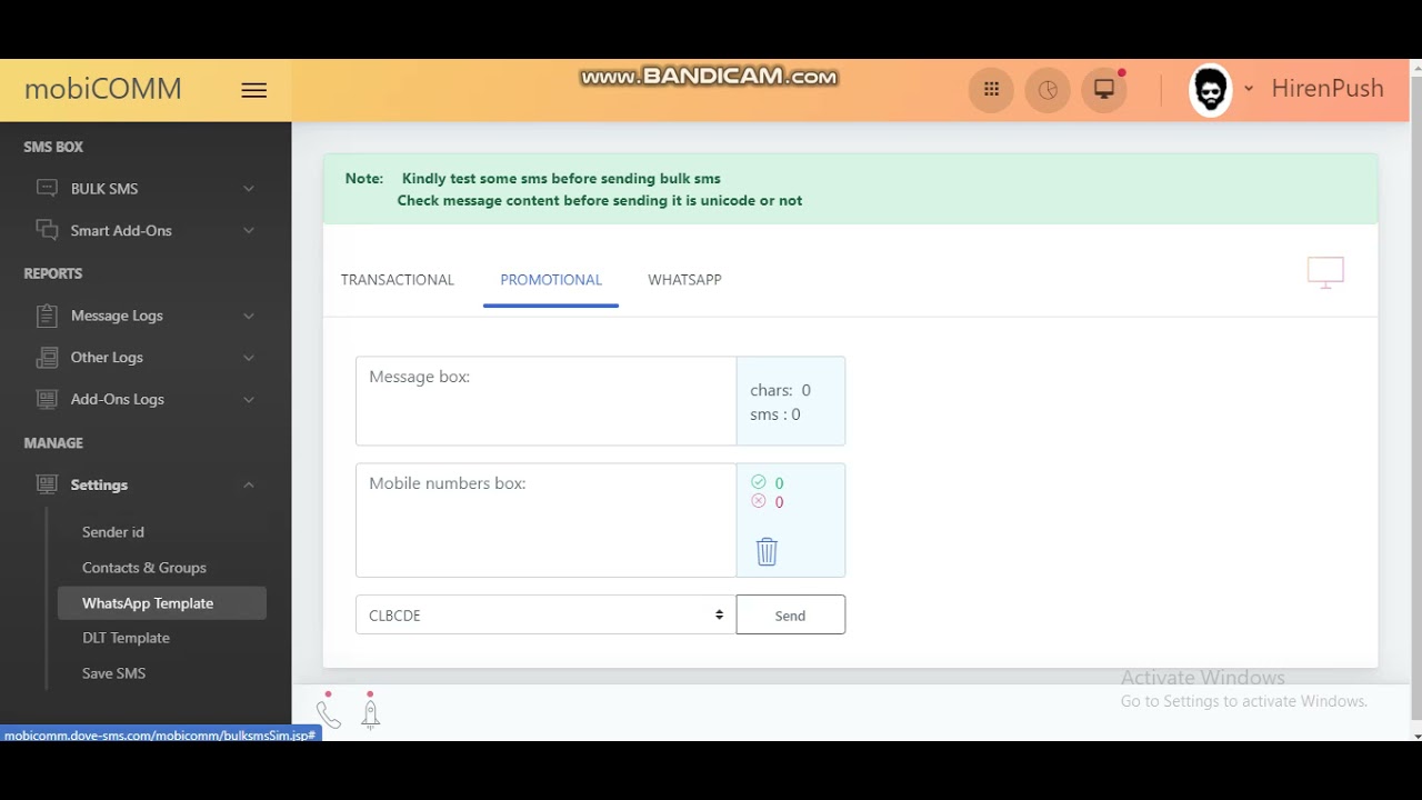 How to add DLT templates in mobiCOMM? - YouTube